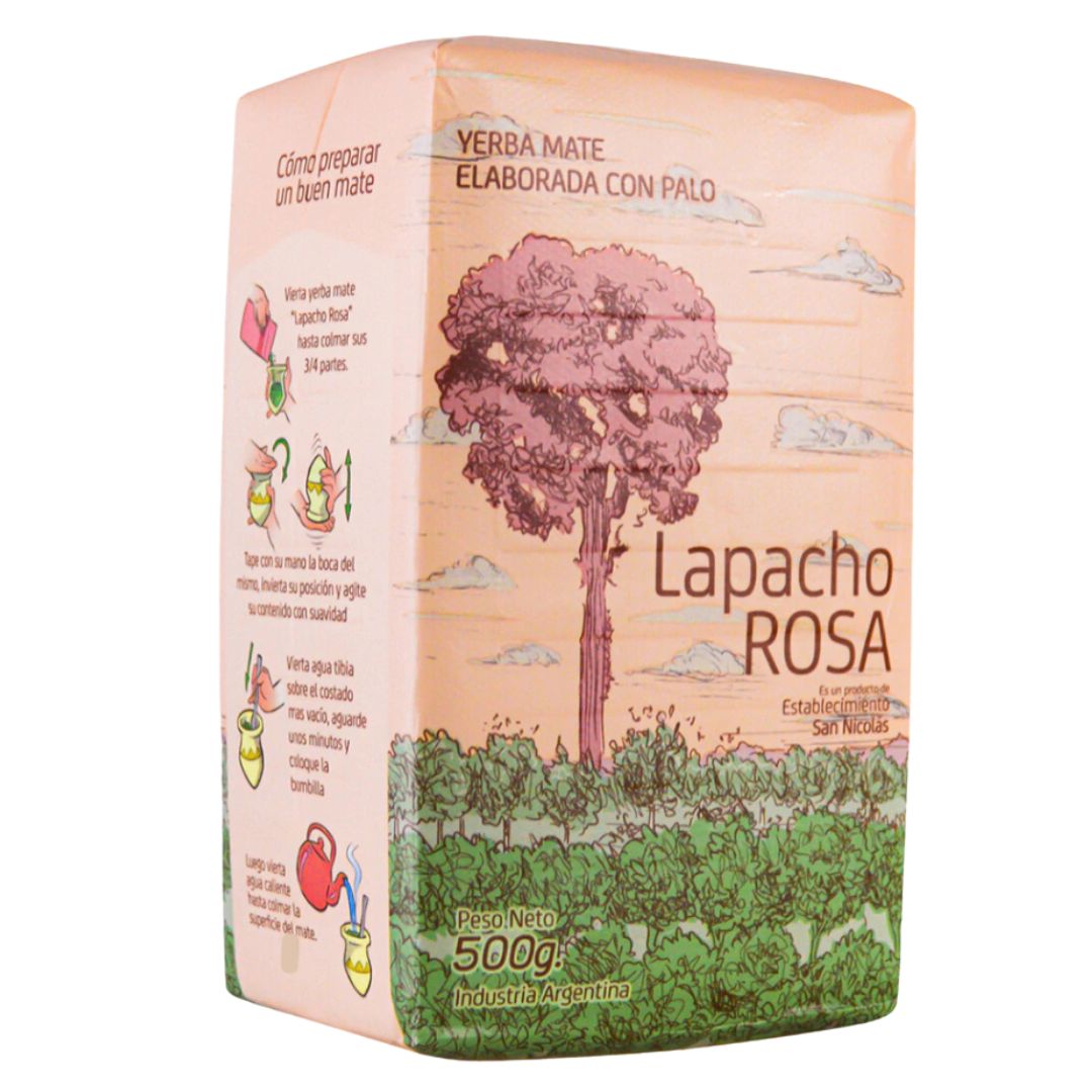*PACK DE YERBA MATE TRADICIONAL LAPACHO ROSA 10 X 500 GR